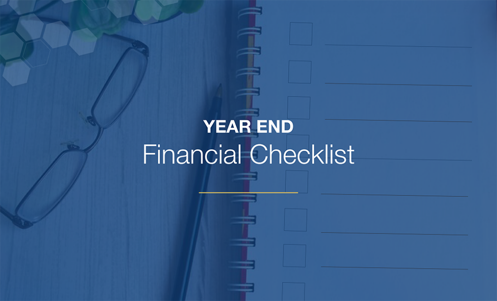 Year-End Financial Checklist - PDS Planning Blog Year-End Financial Checklist - PDS Planning Blog