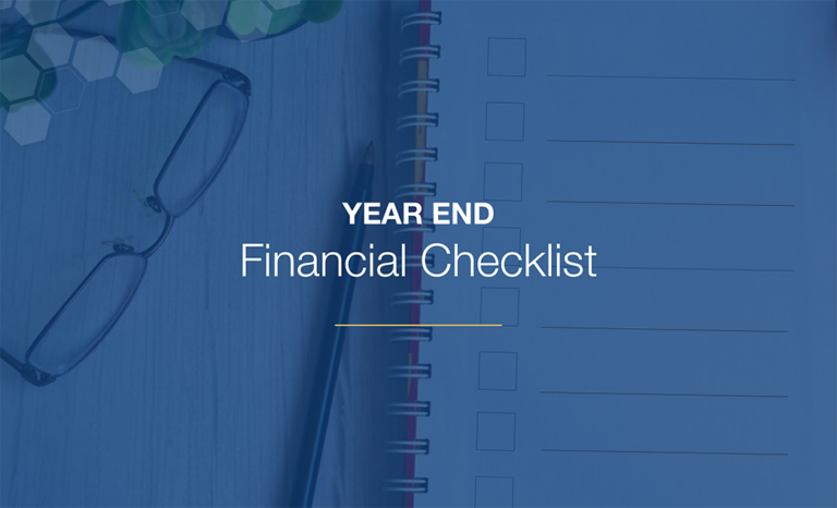 Year-End Financial Checklist - PDS Planning Blog