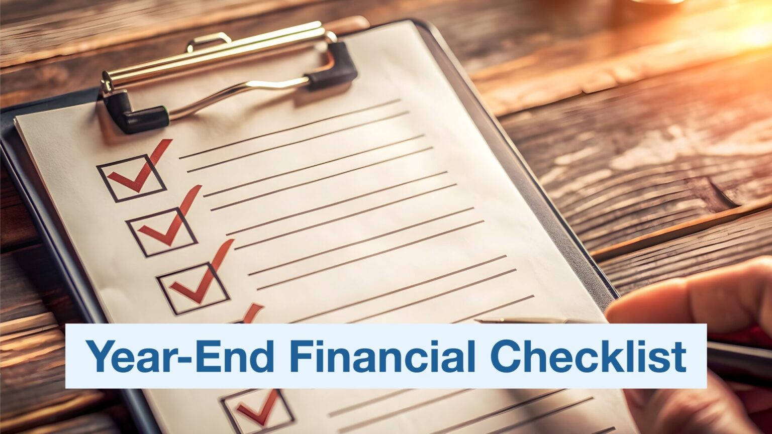 Year-End Financial Checklist - PDS Planning Blog
